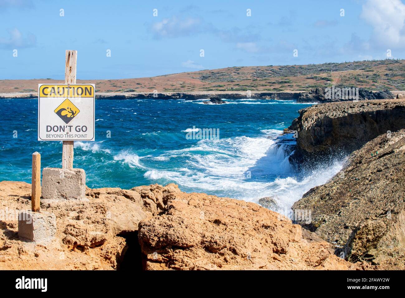 Dutch Caribean Island Aruba known for their white beaches and colourful ...