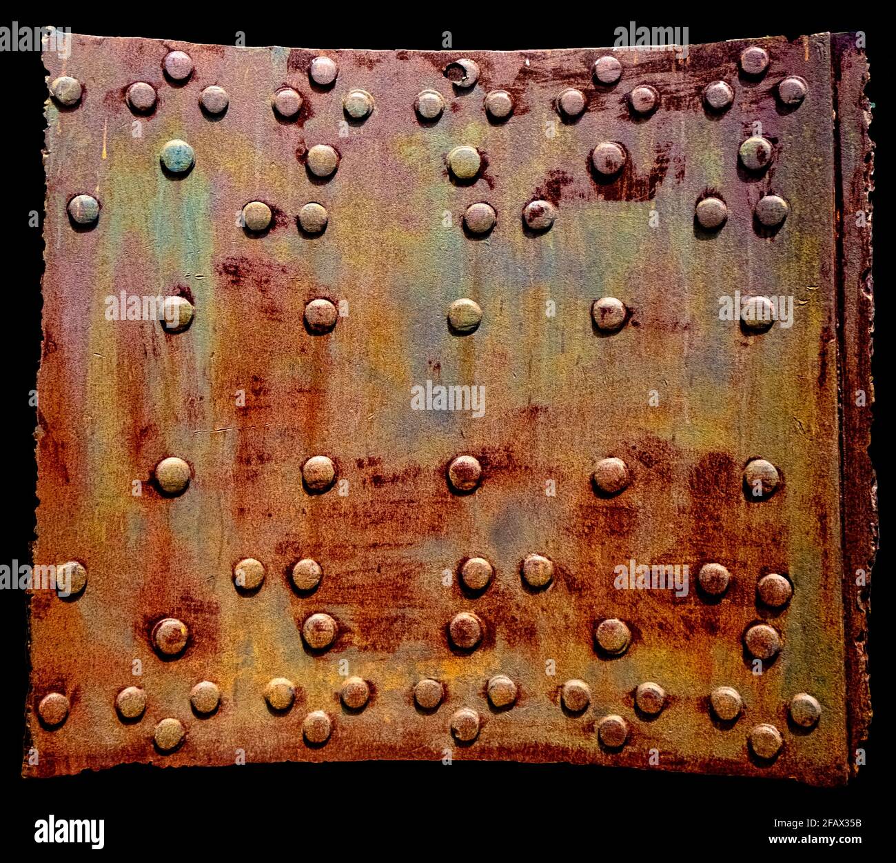 Part of the old metal structure, covered with rust Stock Photo - Alamy