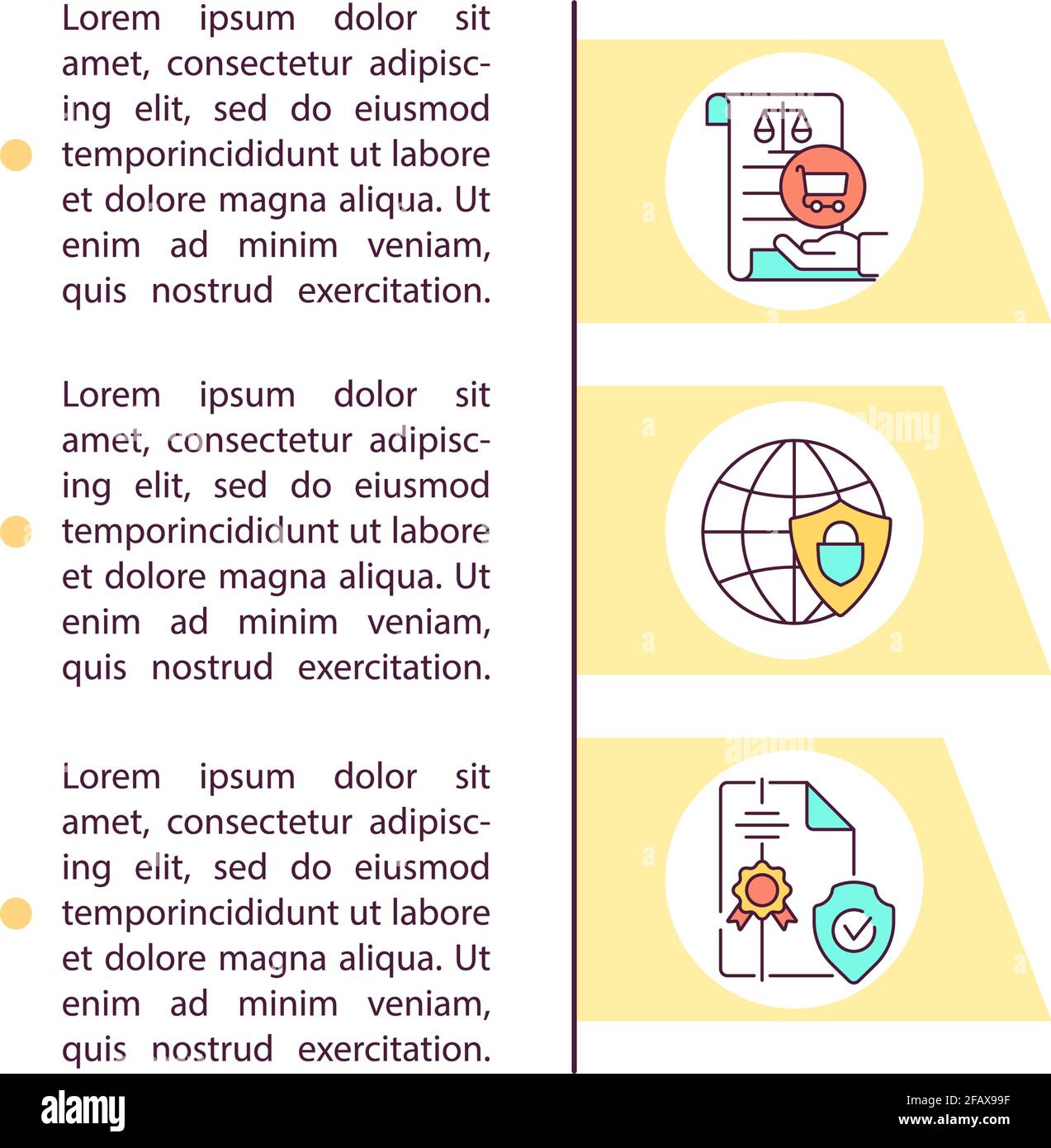 Political independence concept line icons with text Stock Vector Image ...