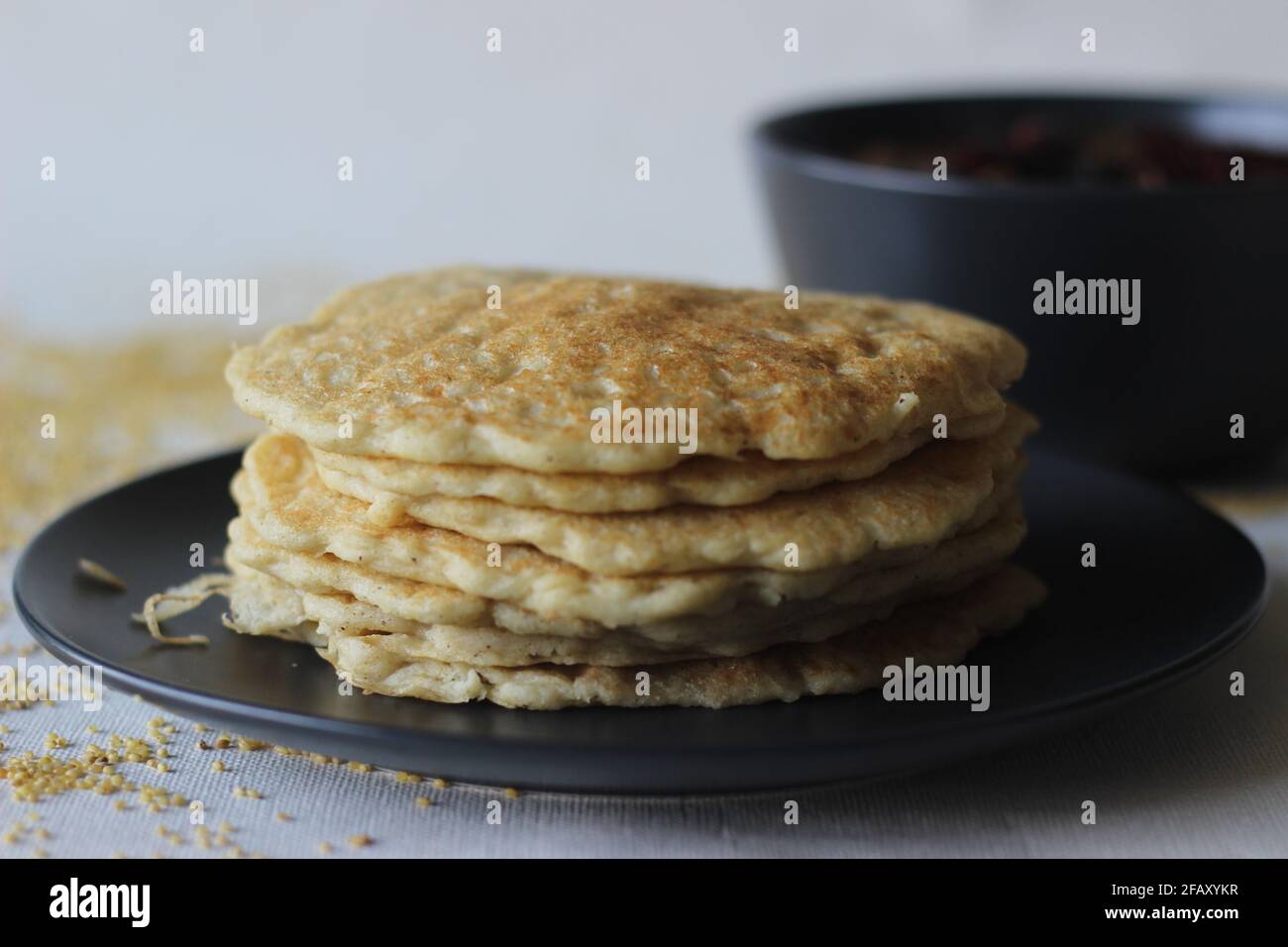 Rice pancakes made with foxtail millets flour. An experimental version ...