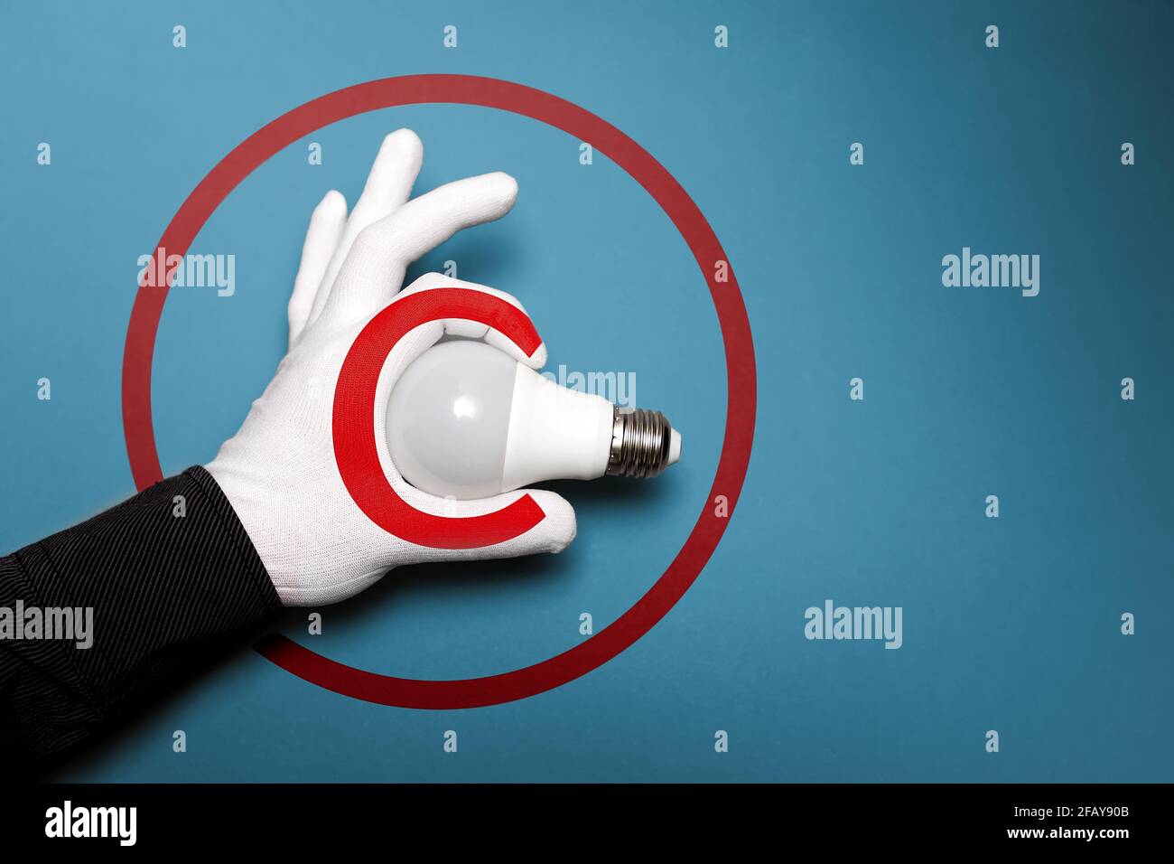 International Intellectual Property Day. A white-gloved hand holds a ...