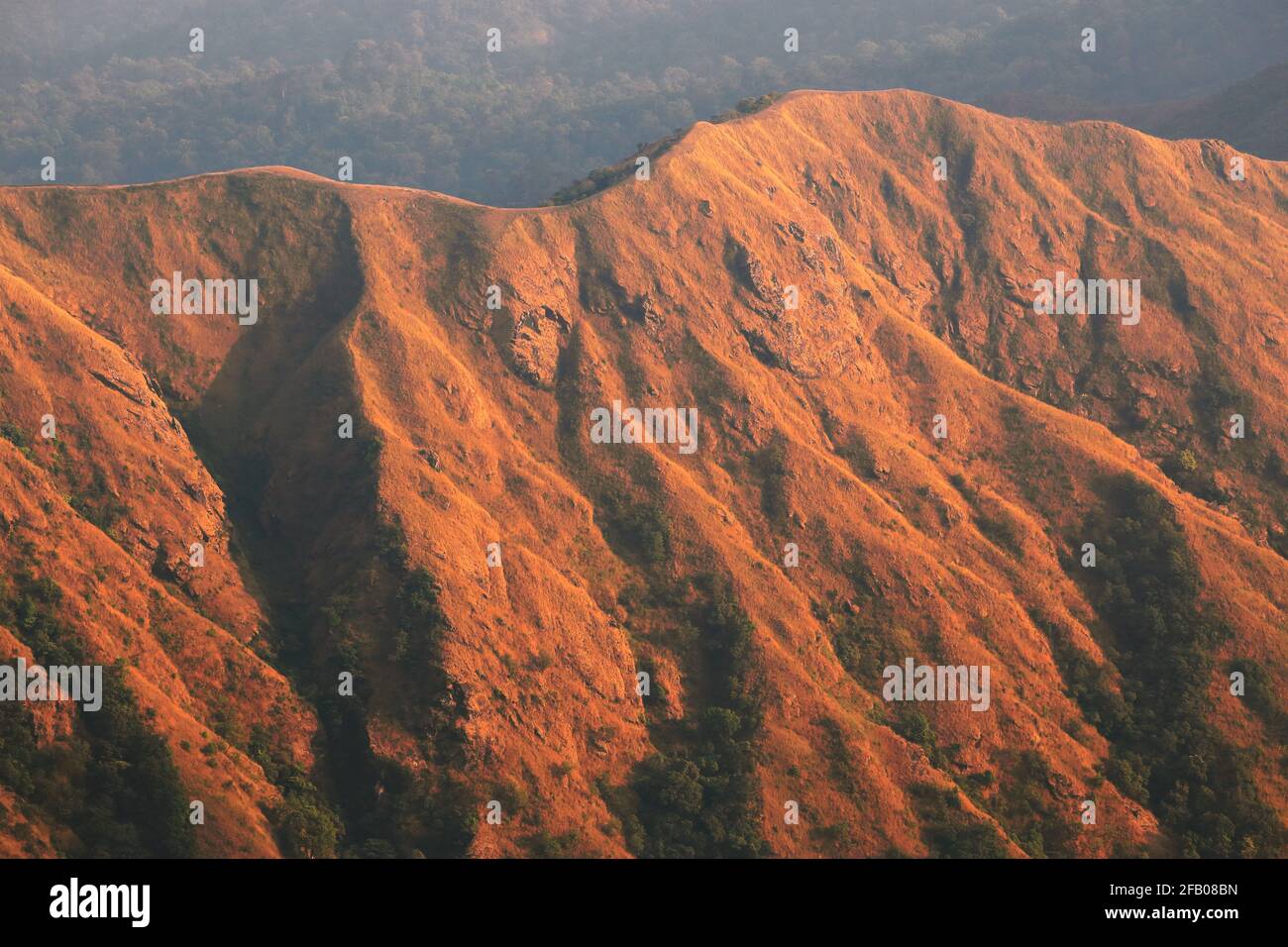 High ridges in the evening. Natural background images Stock Photo - Alamy