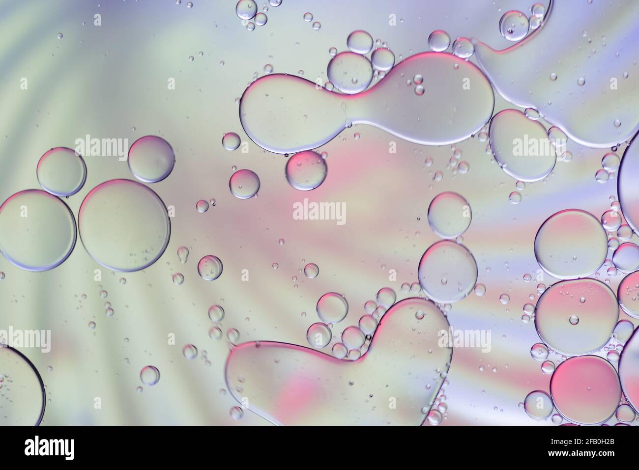 Colorful artistic of oil drop floating on the water Stock Photo - Alamy
