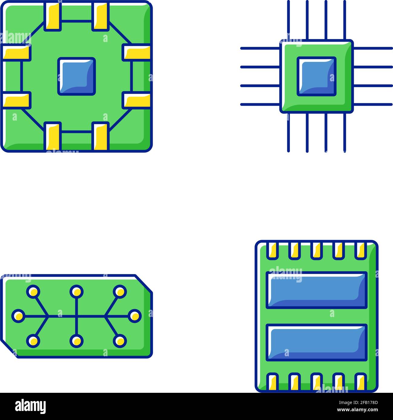 Microelectronic circuit Stock Vector Images - Alamy