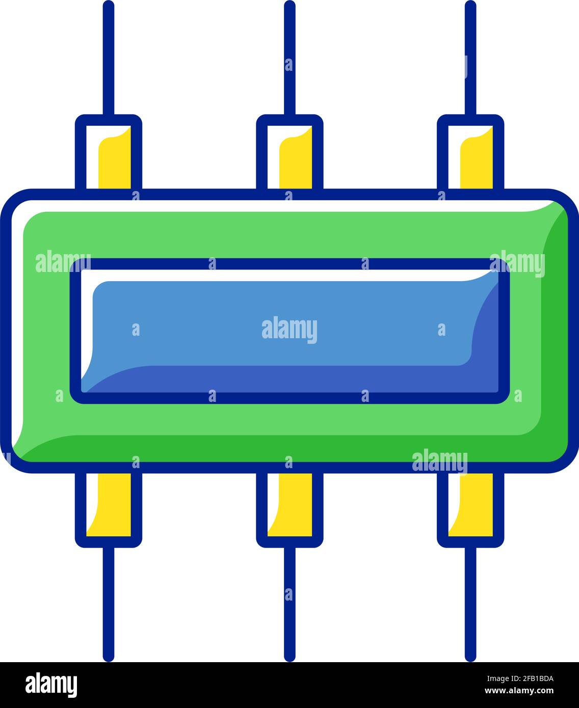 Connector RGB color icon Stock Vector Image & Art - Alamy