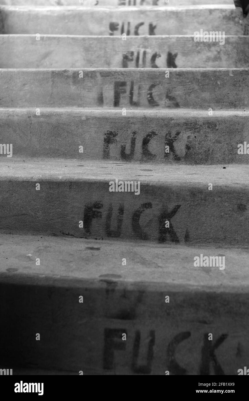 road signs on the steps Stock Photo - Alamy