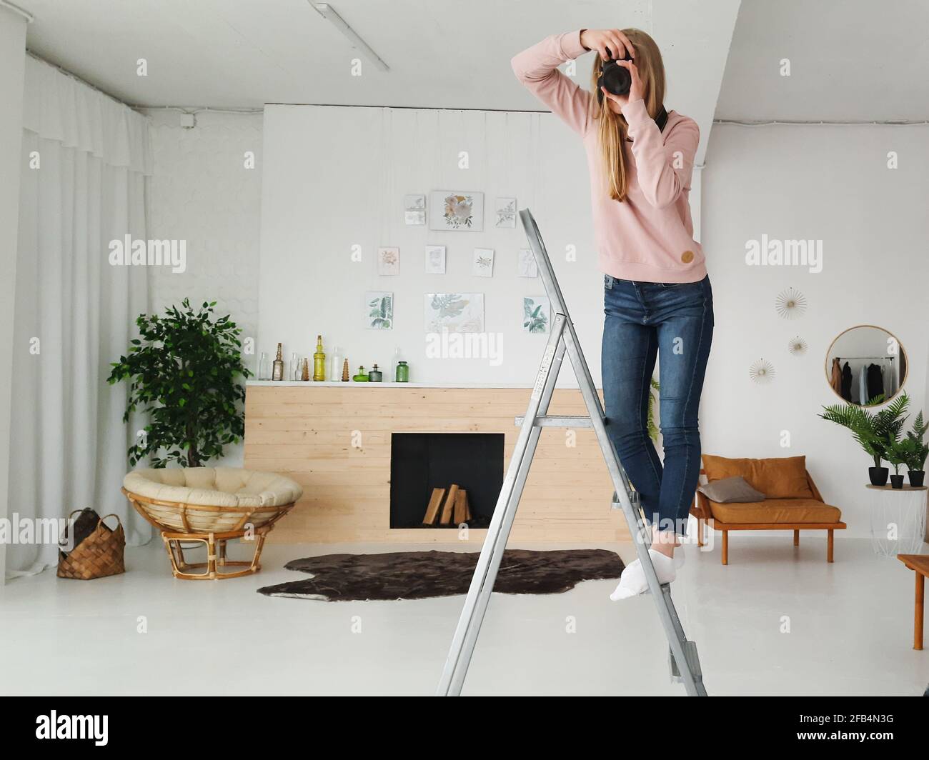 Professional ladder hi-res stock photography and images - Alamy