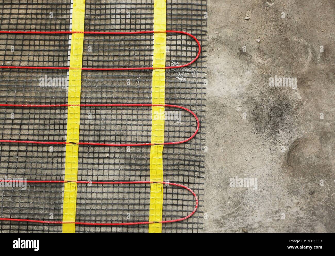 Installation of underfloor heating for thermal comfort using conduction radiation and convection ...