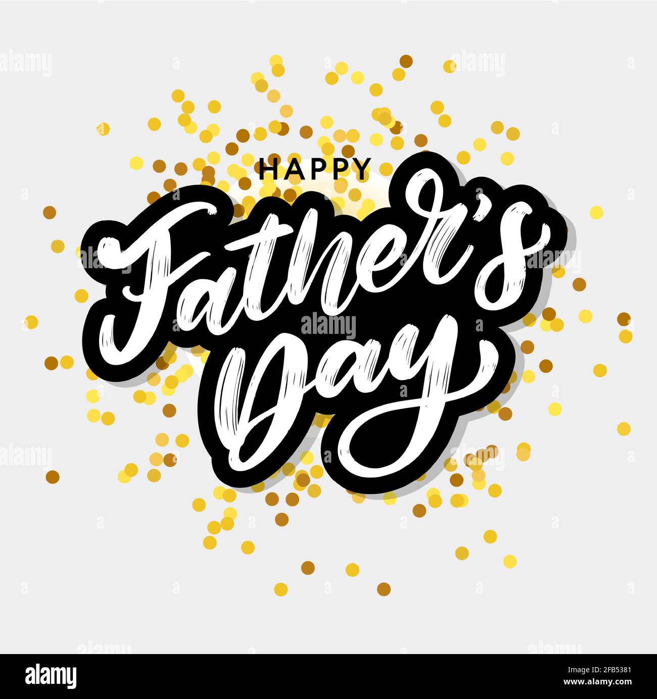 Happy fathers day. Lettering Holiday calligraphy Stock Vector Image ...