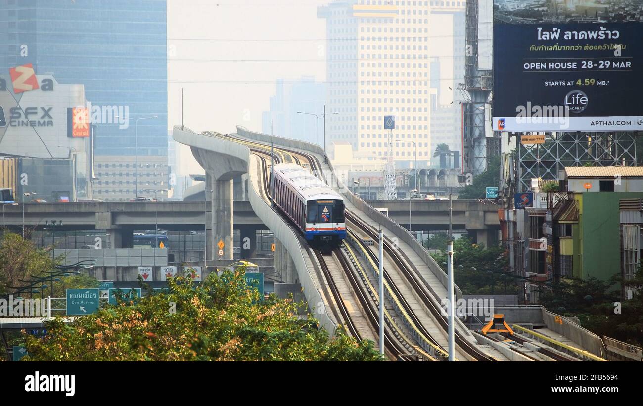 Bangkok - Thailand, 29 Feb 2020: The Bangkok Mass Transit System ...