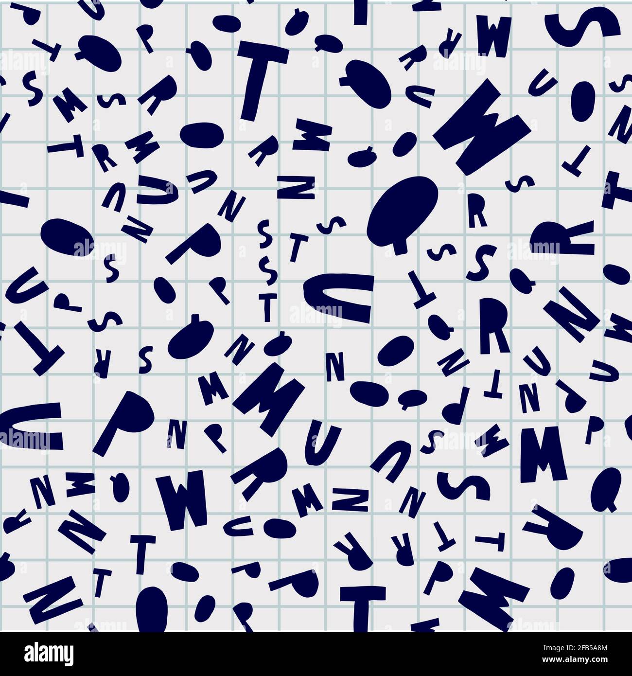 Abstract letters seamless pattern alphabet Stock Vector Image & Art - Alamy