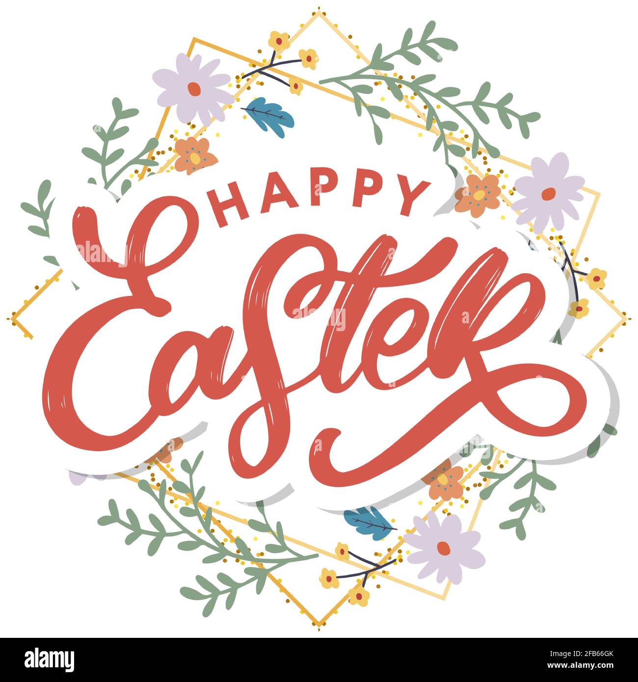 Easter day holiday badge Cut Out Stock Images & Pictures - Alamy