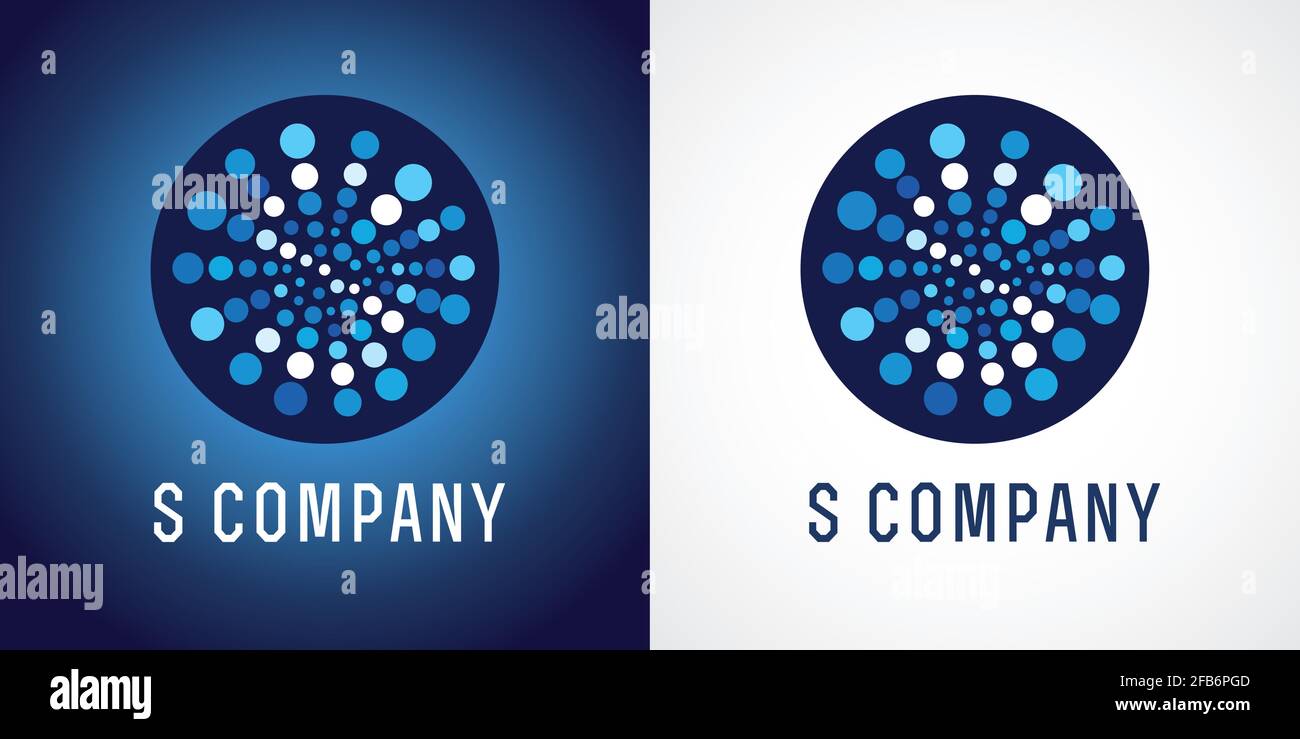 S lighting logotype concept. Isolated colored emblem trendy s shape ...