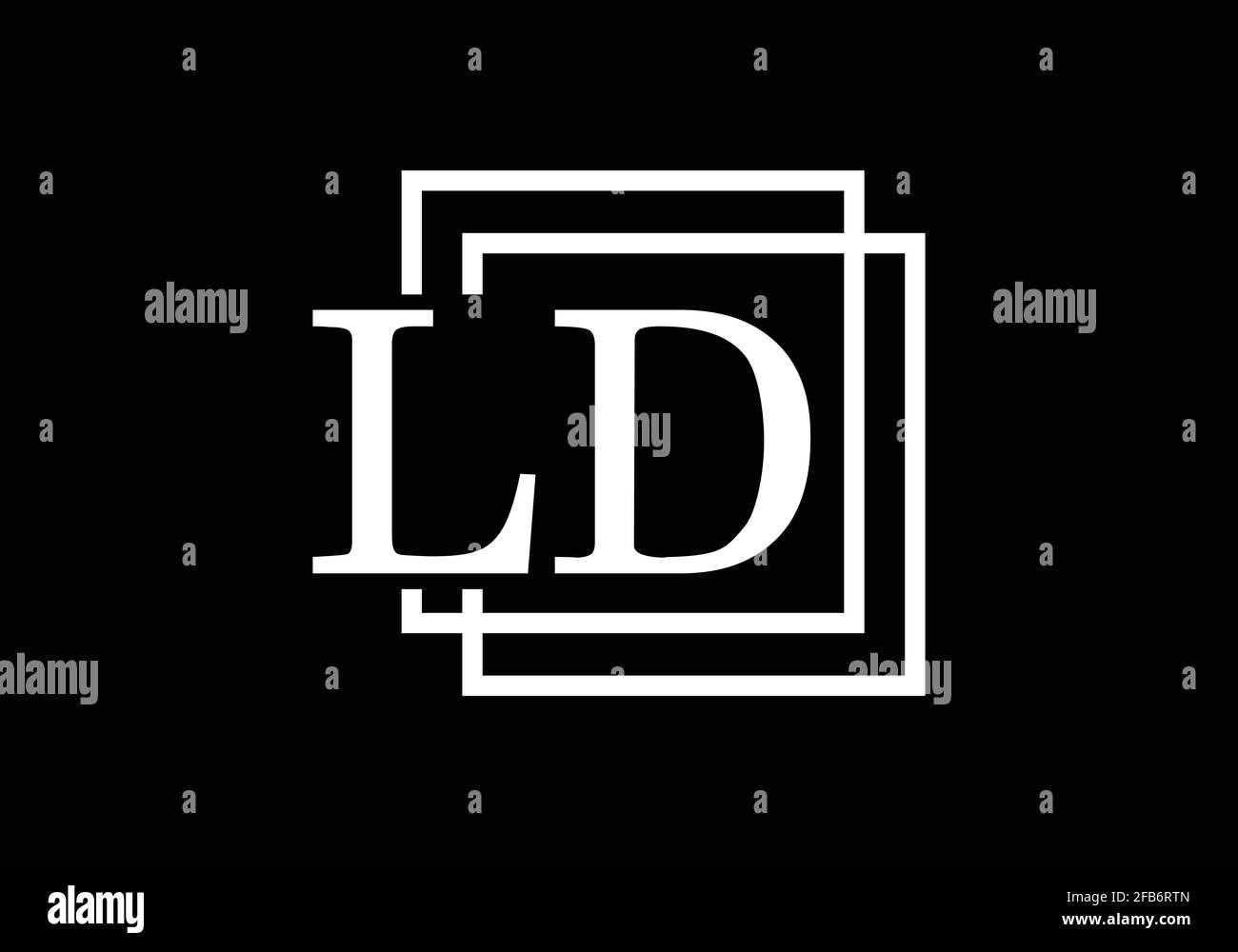 Letter l logo ld Black and White Stock Photos & Images - Alamy