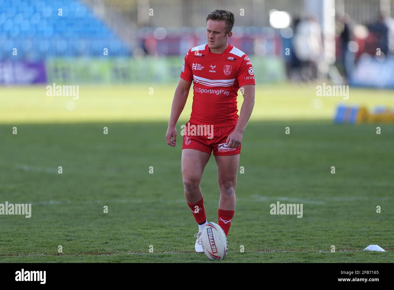 Jez Litten (14) of Hull KR during pre-game warm up Stock Photo - Alamy