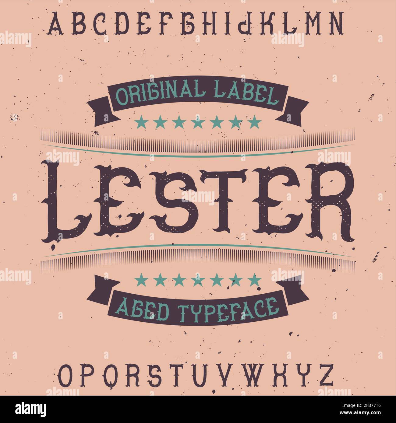 Vintage label typeface named Lester. Good font to use in any vintage ...