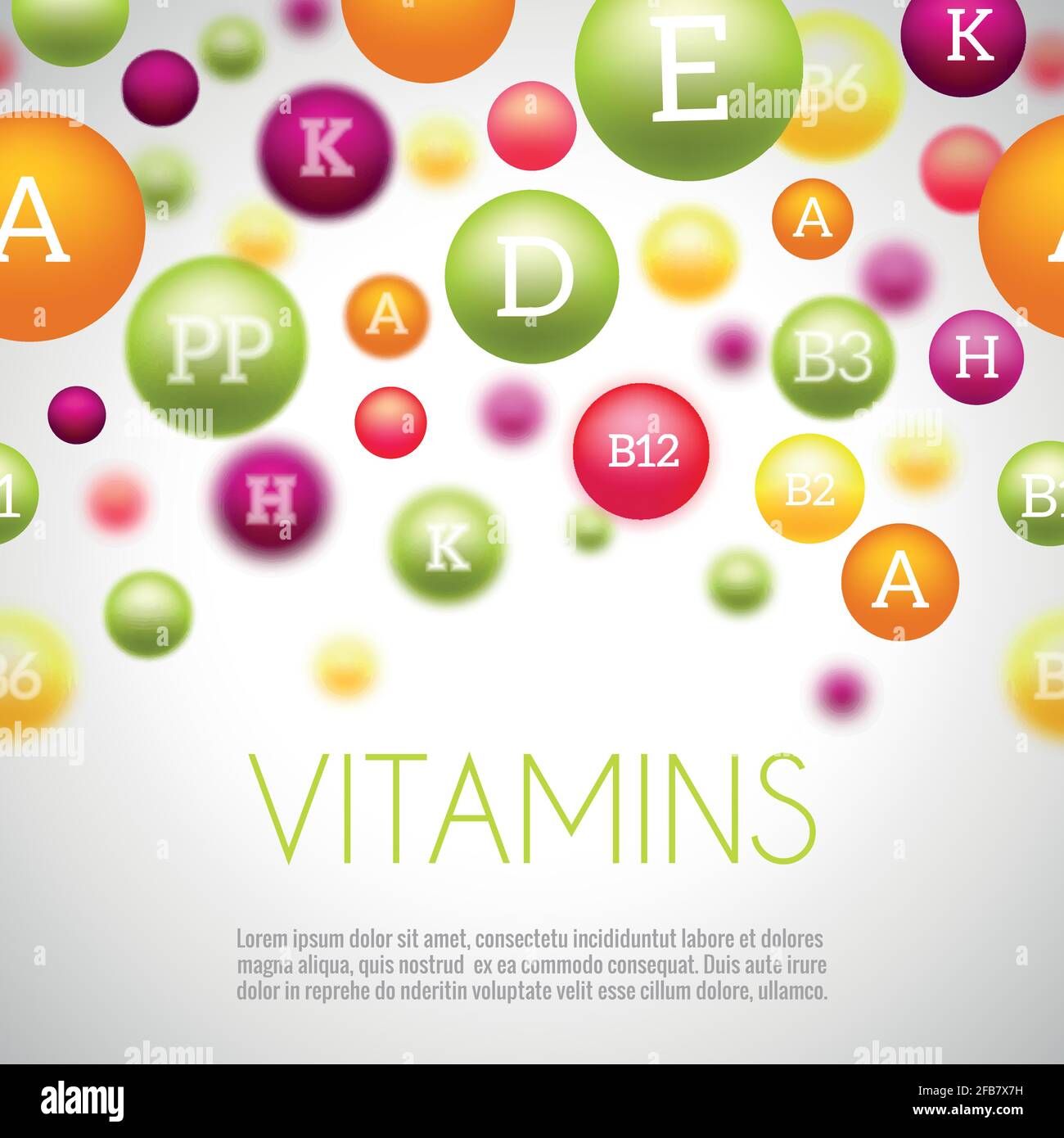 Vitamins and minerals background. Vitamin mineral, health mineral and ...