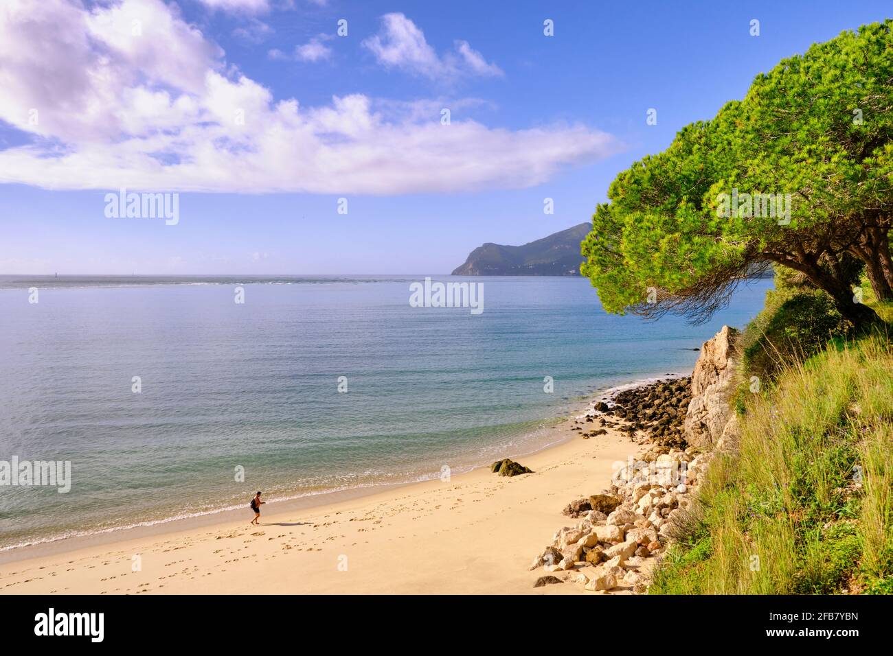 Figueirinha beach. Arrabida Nature Park, Setubal. Portugal Stock Photo ...