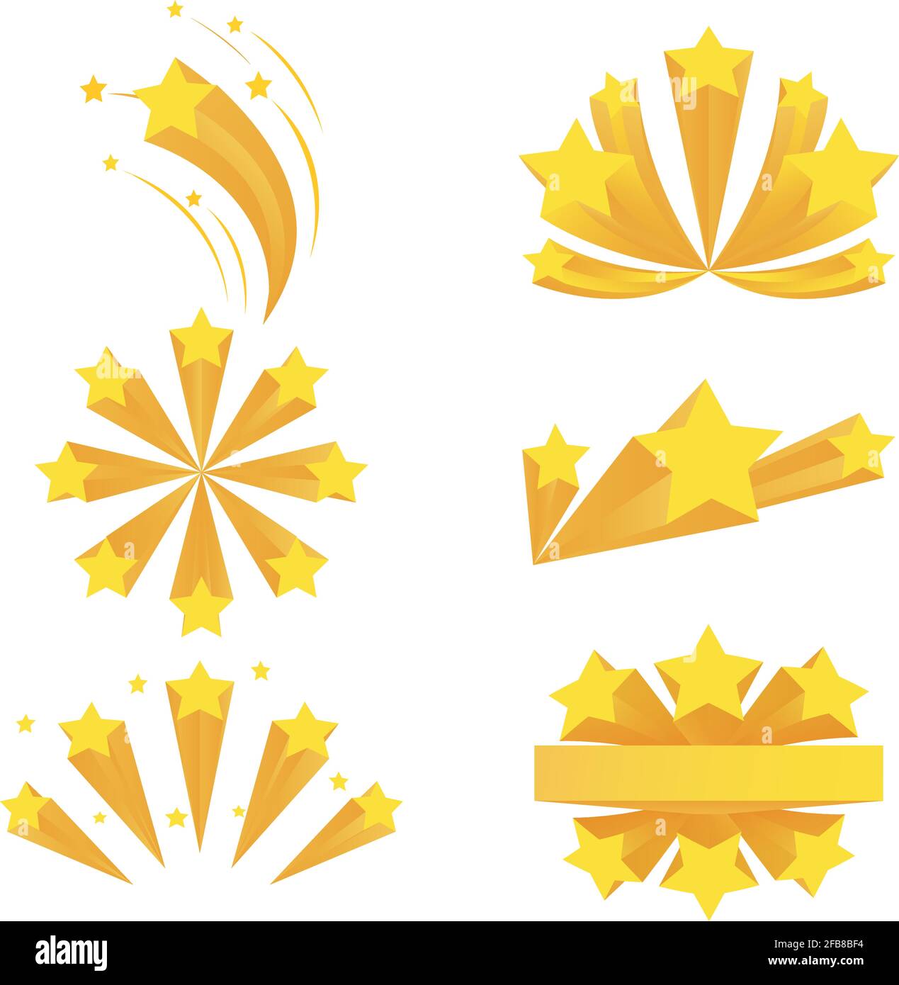 stars burst elements. vector stars burst on white background Stock ...