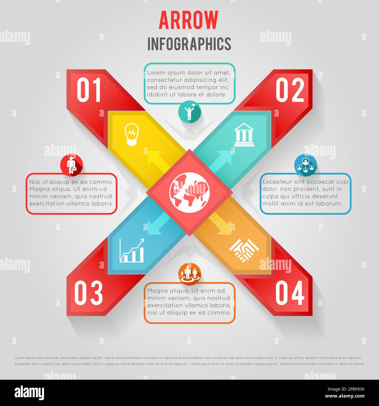 Business chart with people icons and arrows. Businesspeople diagram. Statistic data infographic ...