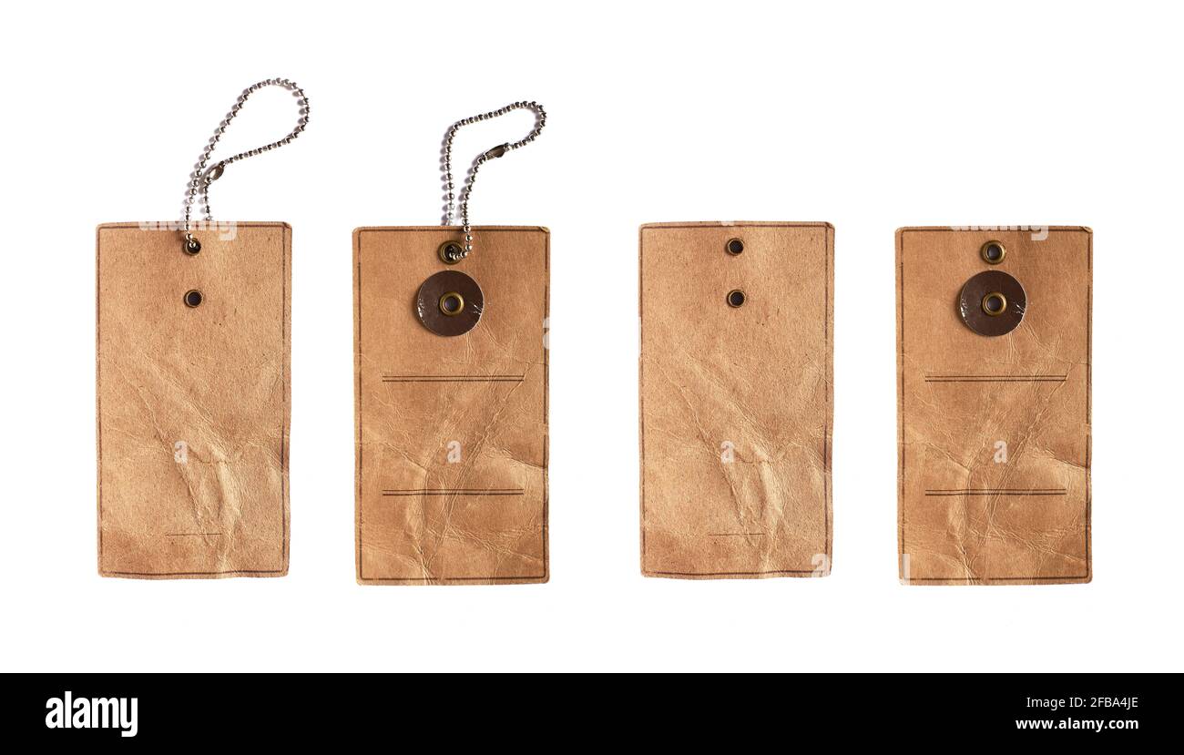 Cardboard hang tags for labelling Stock Photo - Alamy