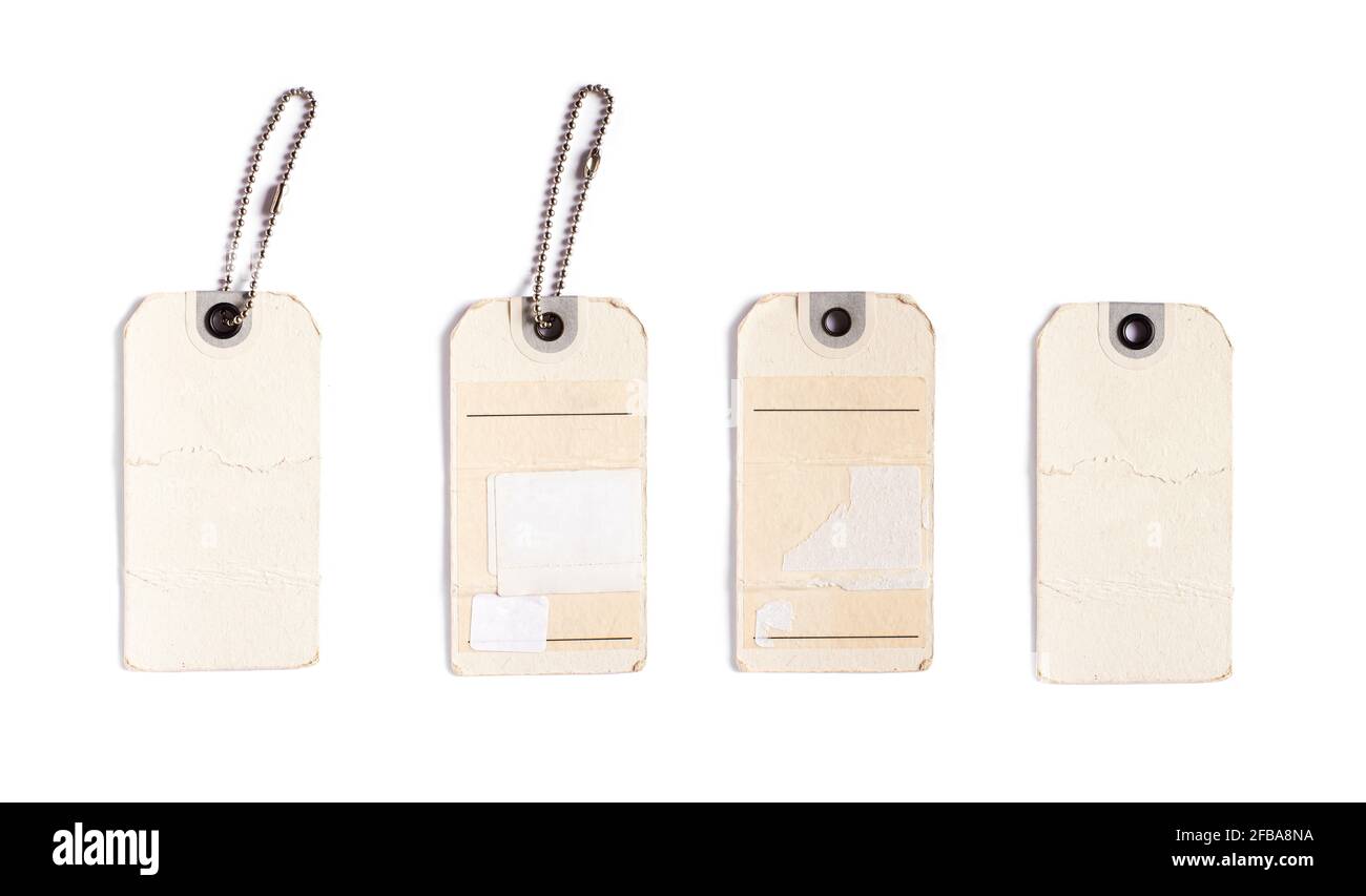 Cardboard hang tags for labelling Stock Photo - Alamy
