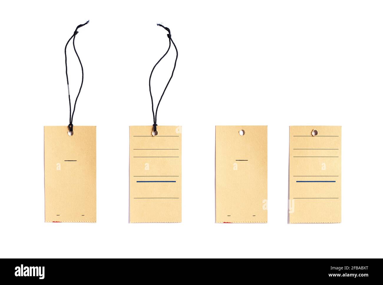 Cardboard hang tags for labelling Stock Photo - Alamy