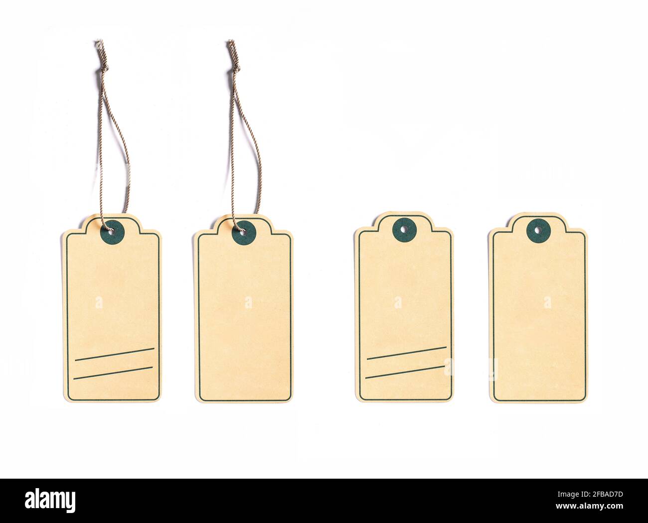 Cardboard hang tags for labelling Stock Photo - Alamy