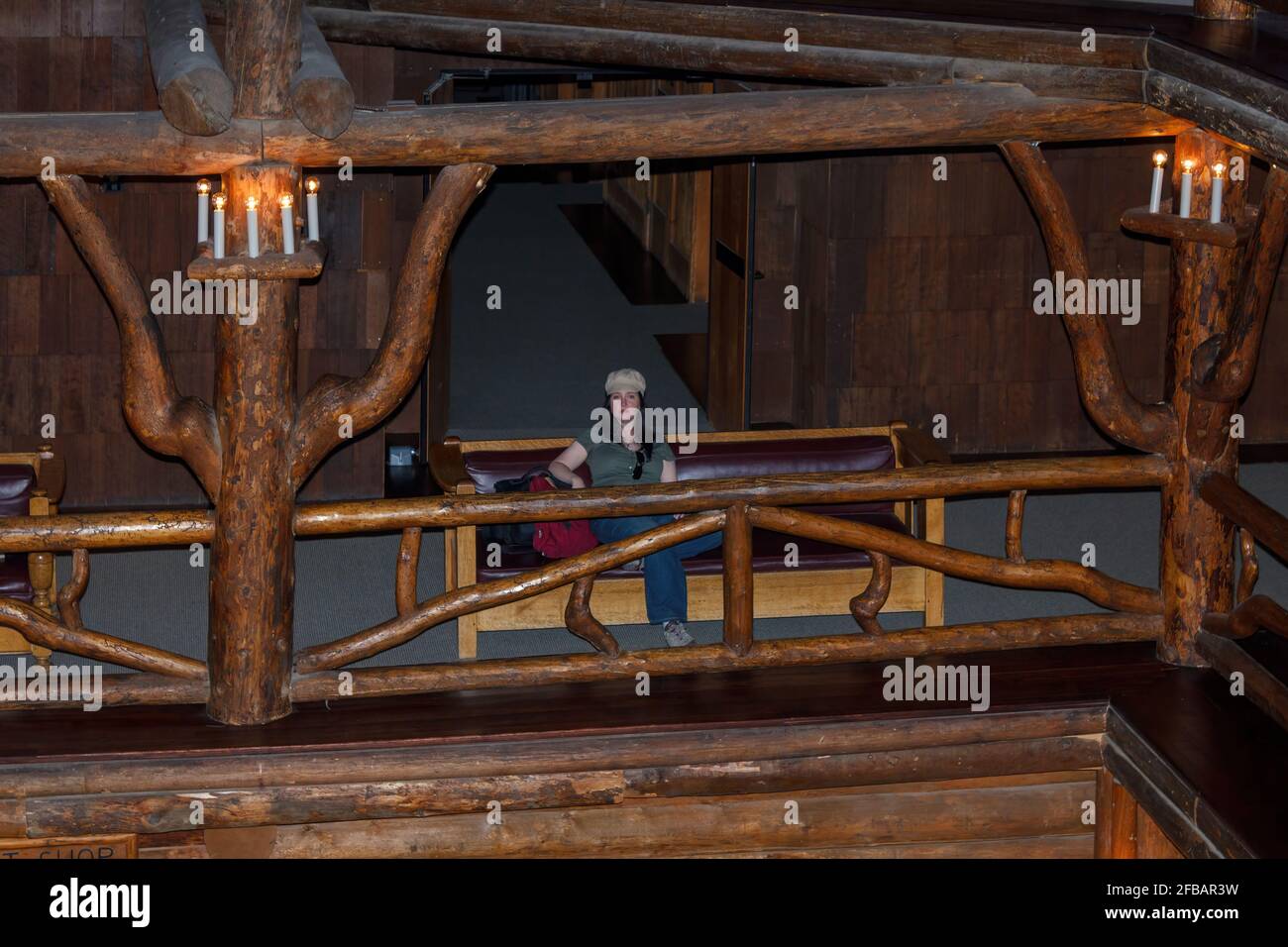 Yellowstone National Park, Montana, USA - July 15 2018: Historic Old ...