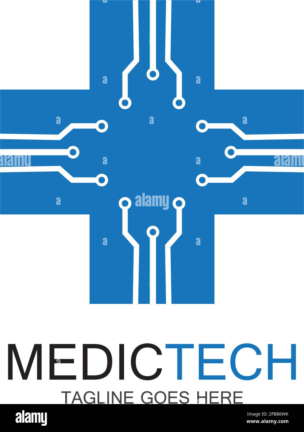 Medical technology logo design vector Stock Vector Image & Art - Alamy