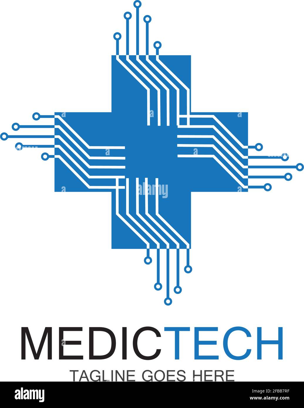 Medical technology logo design vector Stock Vector Image & Art - Alamy