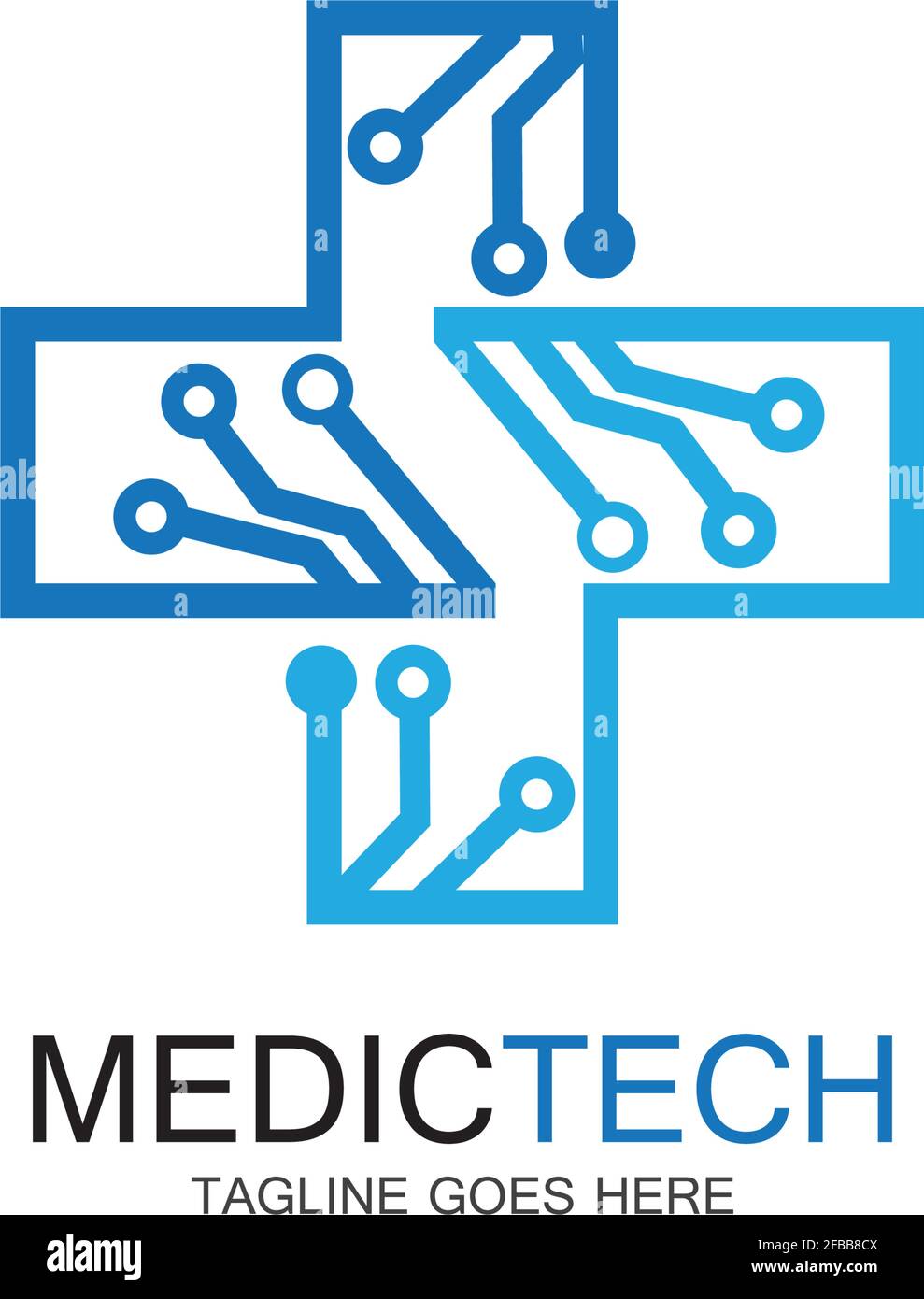 Medical technology logo design vector Stock Vector Image & Art - Alamy