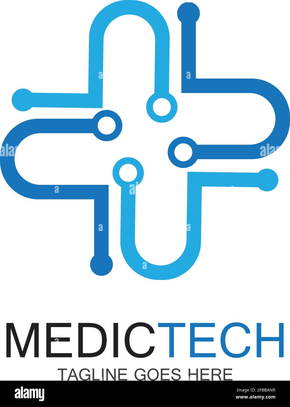 Medical technology logo design vector Stock Vector Image & Art - Alamy