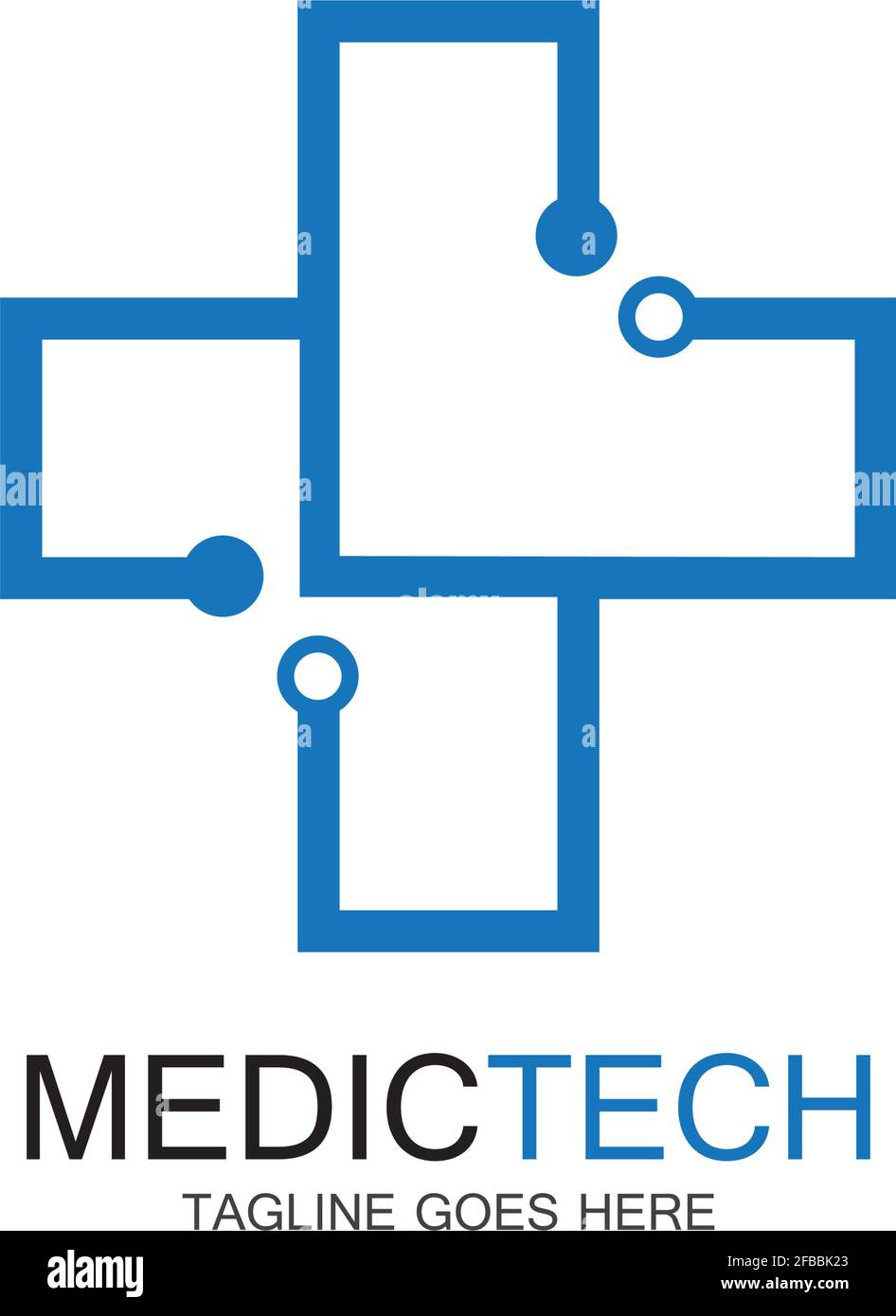 Medical technology logo design vector Stock Vector Image & Art - Alamy
