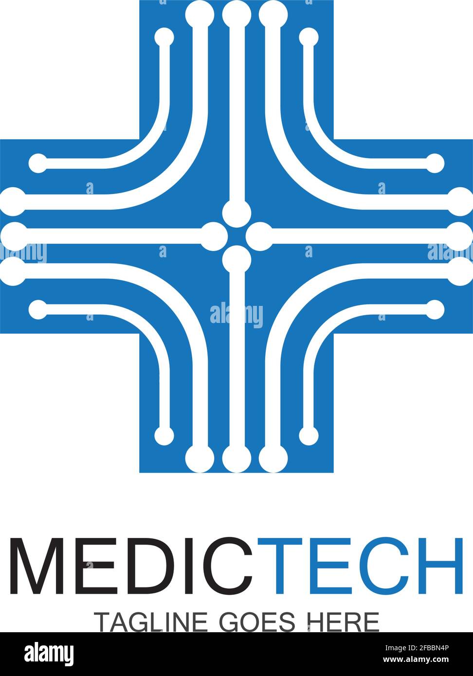 Medical technology logo design vector Stock Vector Image & Art - Alamy