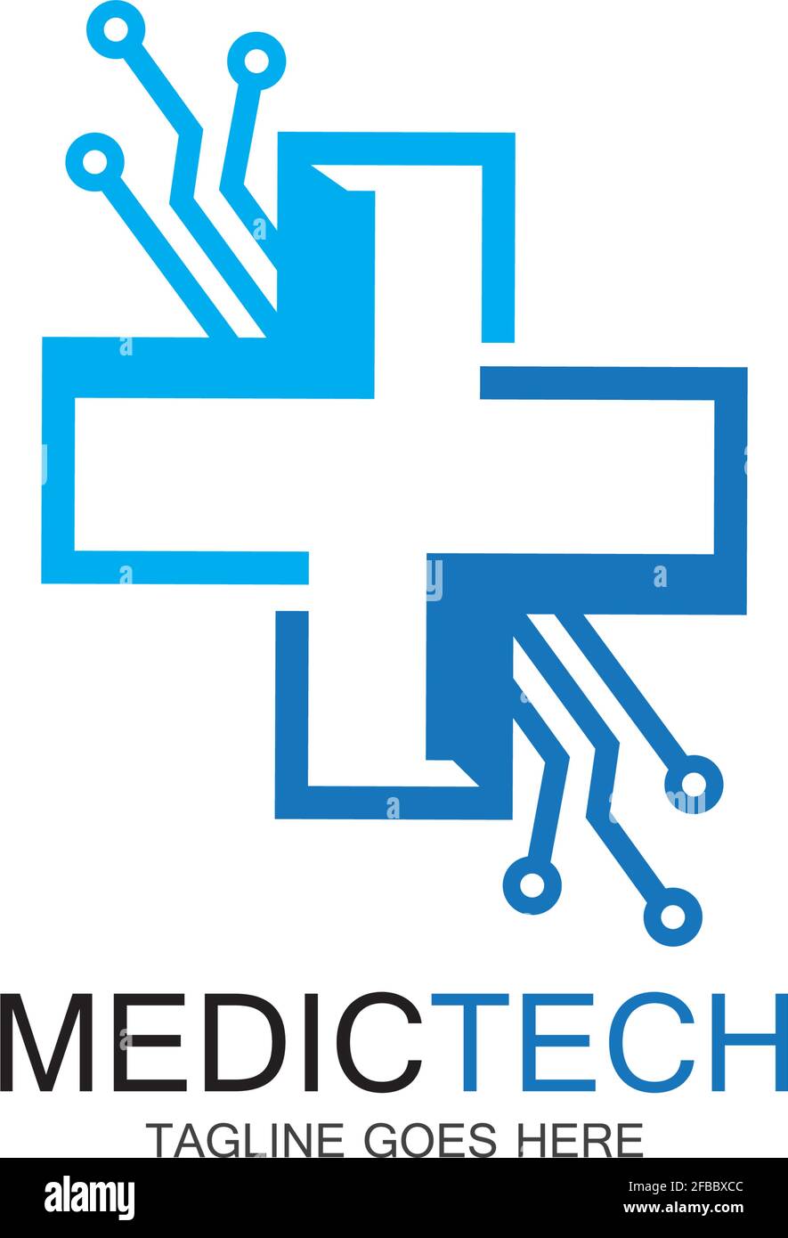 Medical technology logo design vector Stock Vector Image & Art - Alamy