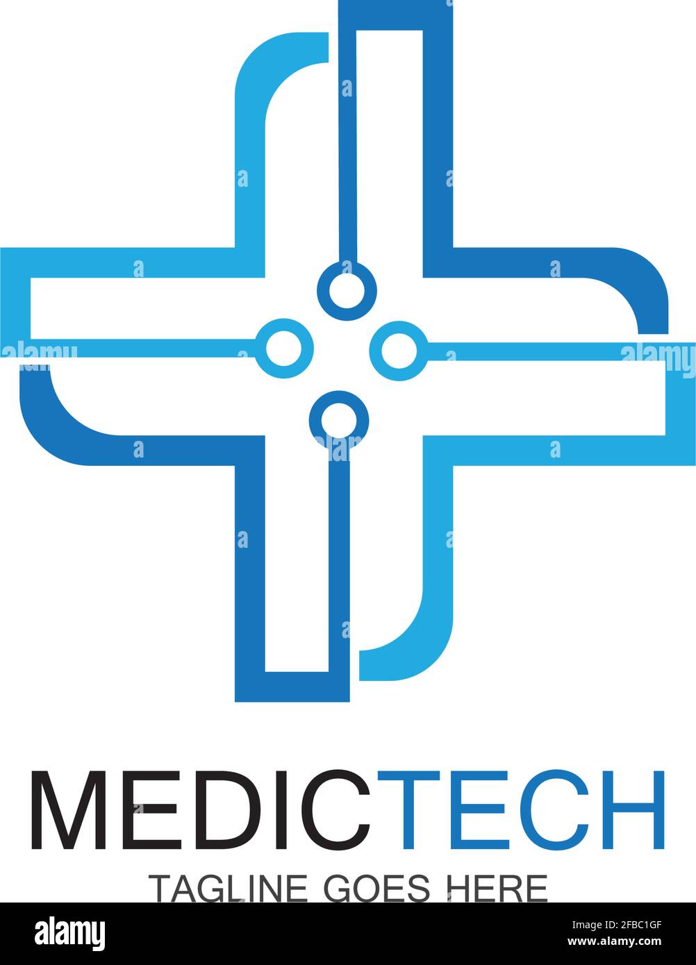 Medical technology logo design vector Stock Vector Image & Art - Alamy