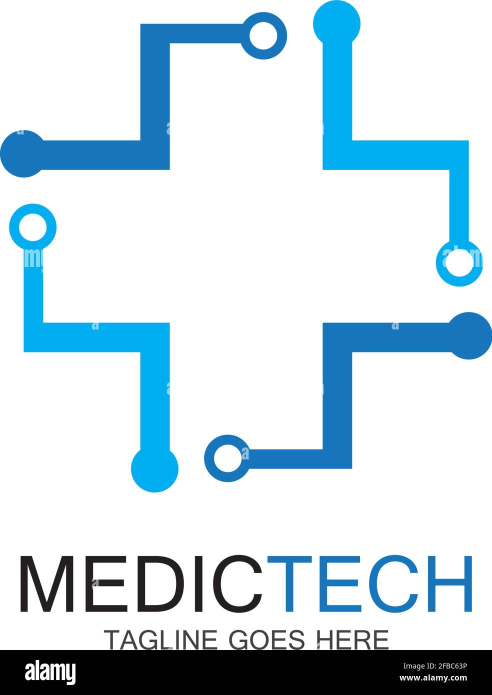 Medical technology logo design vector Stock Vector Image & Art - Alamy