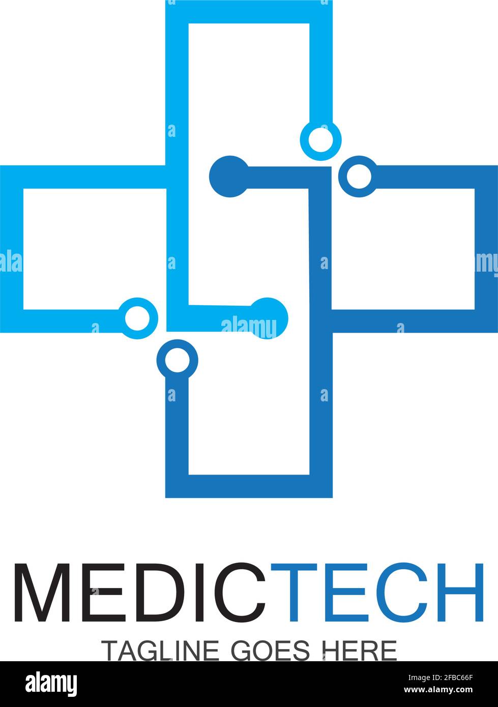 Medical technology logo design vector Stock Vector Image & Art - Alamy
