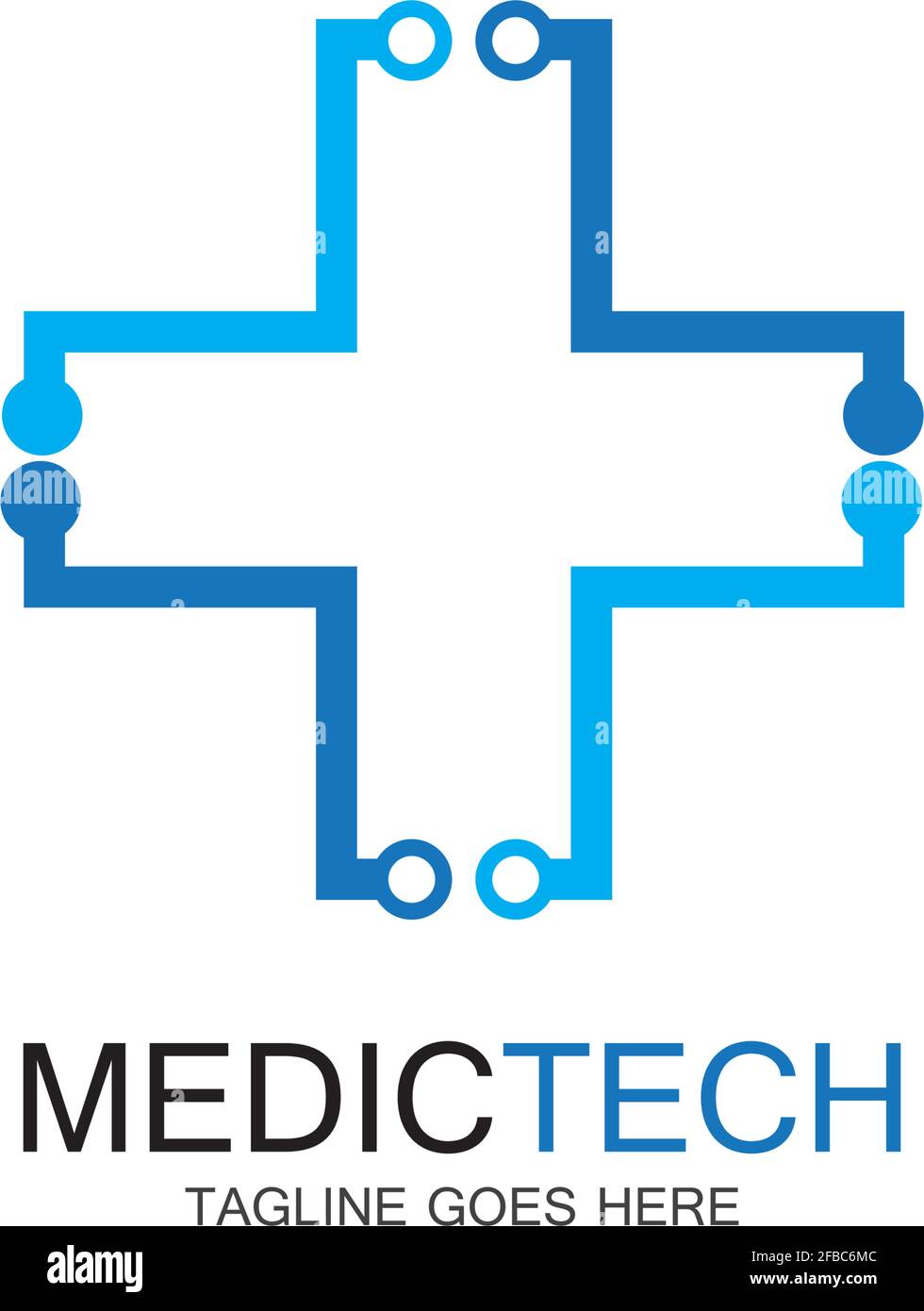 Medical technology logo design vector Stock Vector Image & Art - Alamy