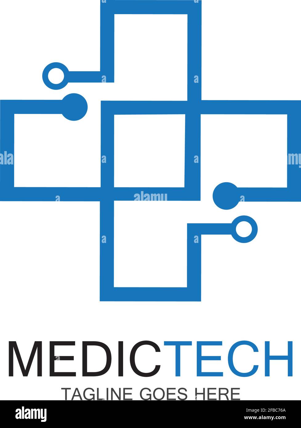 Medical technology logo design vector Stock Vector Image & Art - Alamy