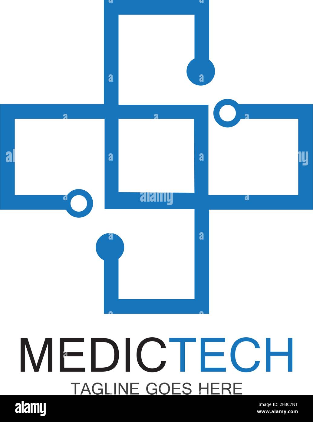 Medical technology logo design vector Stock Vector Image & Art - Alamy