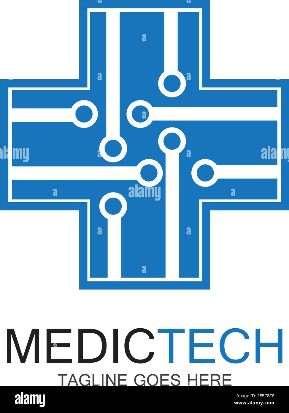 Medical technology logo design vector Stock Vector Image & Art - Alamy