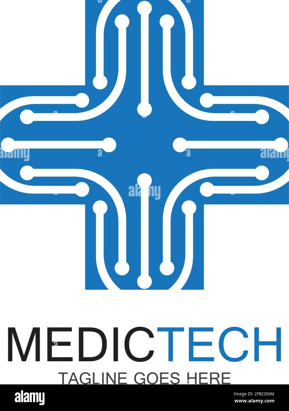 Medical technology logo design vector Stock Vector Image & Art - Alamy