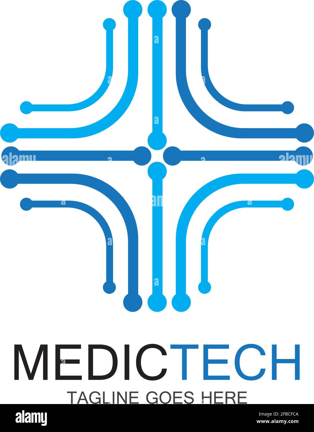 Medical technology logo design vector Stock Vector Image & Art - Alamy