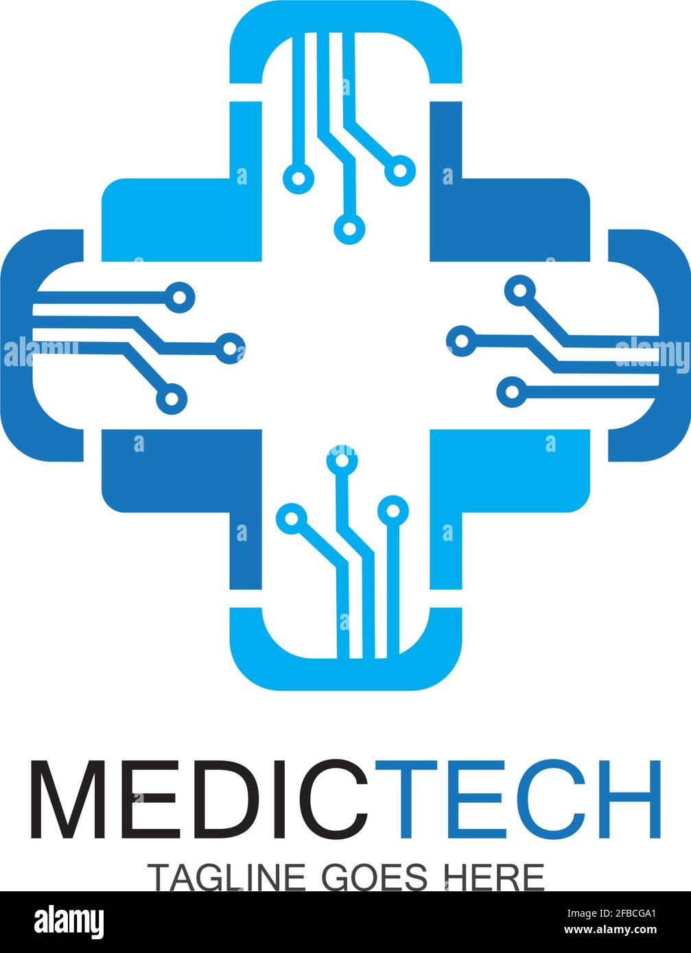 Medical technology logo design vector Stock Vector Image & Art - Alamy