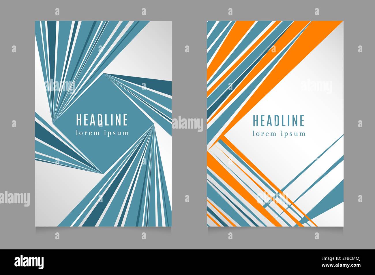 Fast speed lines business brochure flyer design template in 80s style ...