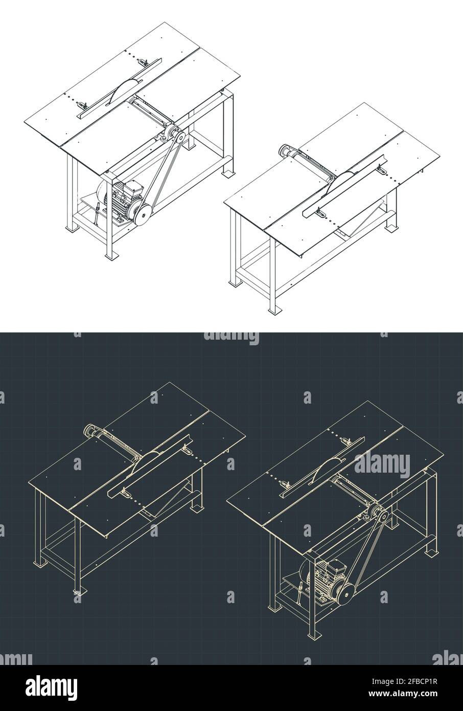 Contractor Blueprints Stock Vector Images - Alamy