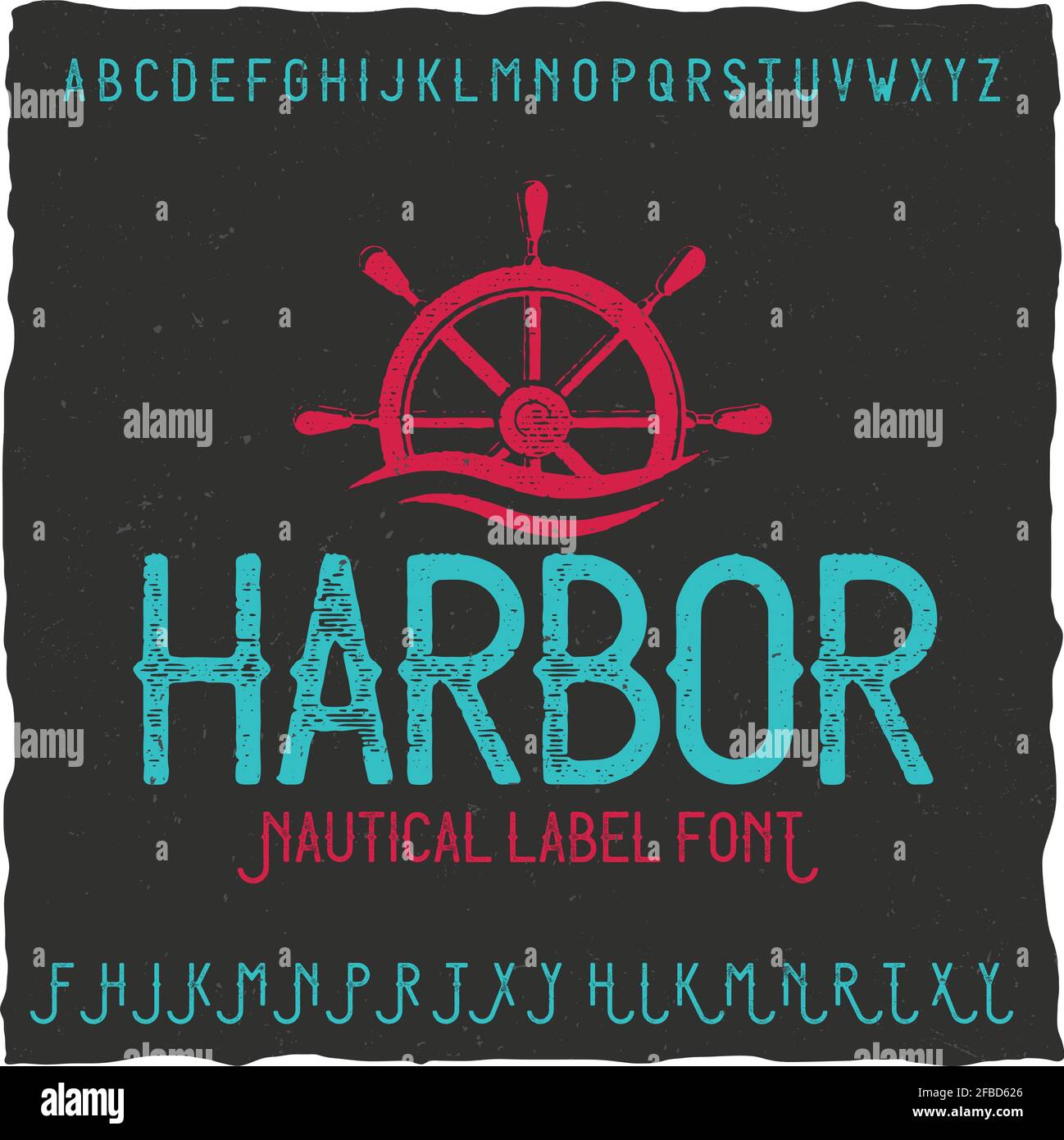 Harbor font hi-res stock photography and images - Alamy