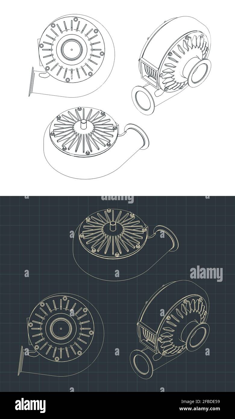 Turbine engine closeup Stock Vector Images - Alamy